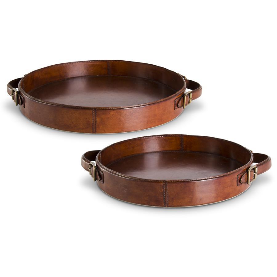 Leather Round Tray with Handles (Set of 2) – Kevin's Fine Outdoor Gear ...